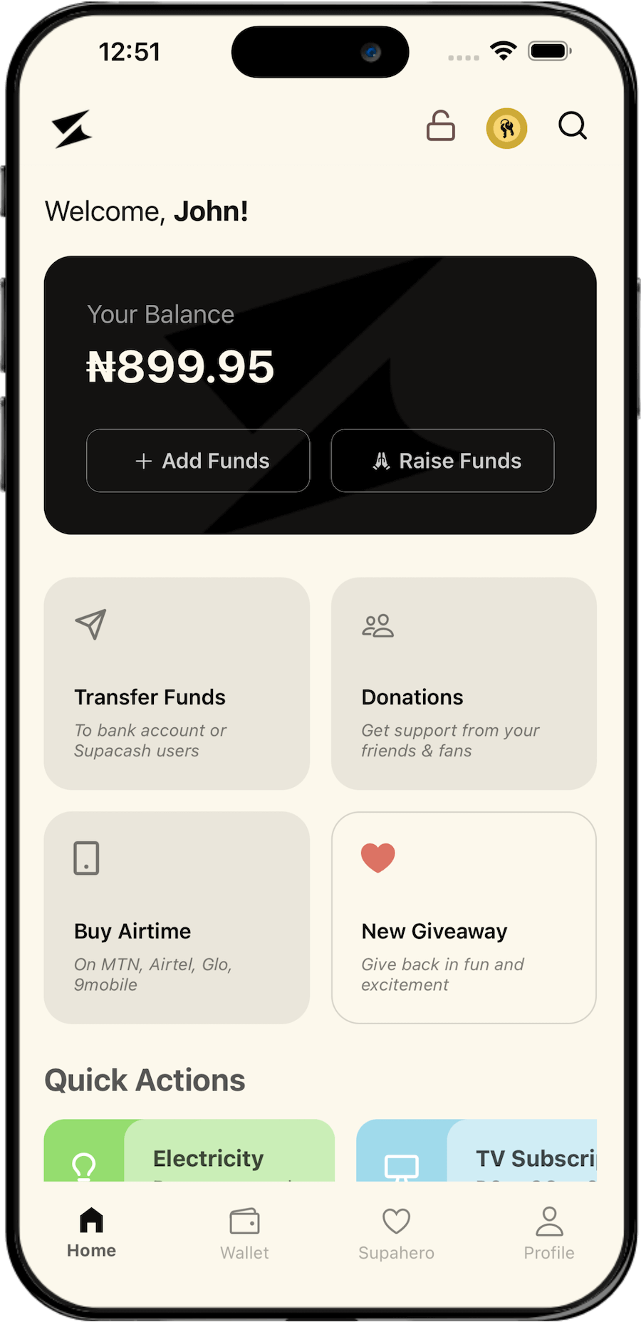 Pay bills, raise funds for projects, get donations, join giveaways ...